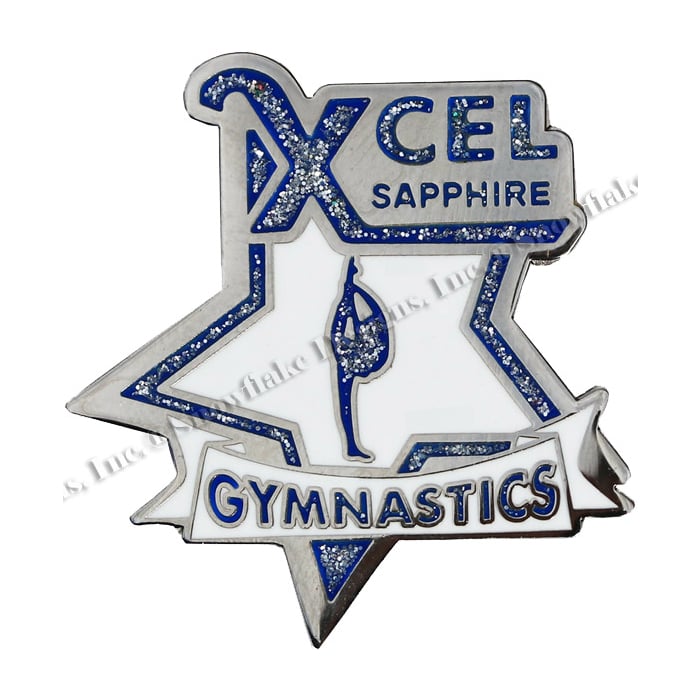 Xcel Sapphire Women's Gymnastics Pin - 2013
