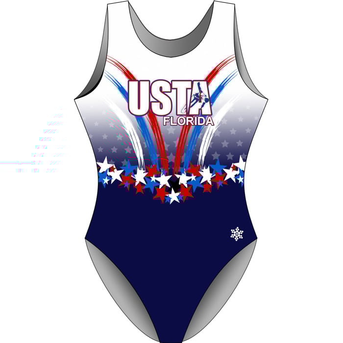 USTA FL Anthem Custom Gymnastics Leotard