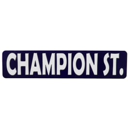Champion Street Gymnastics Street Sign