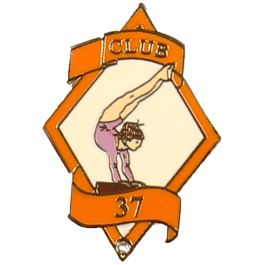 Club 37 All Around Girls Gymnastics Pin