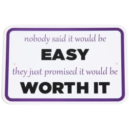 Nobody said it would be Easy.... Gymnastics Sign